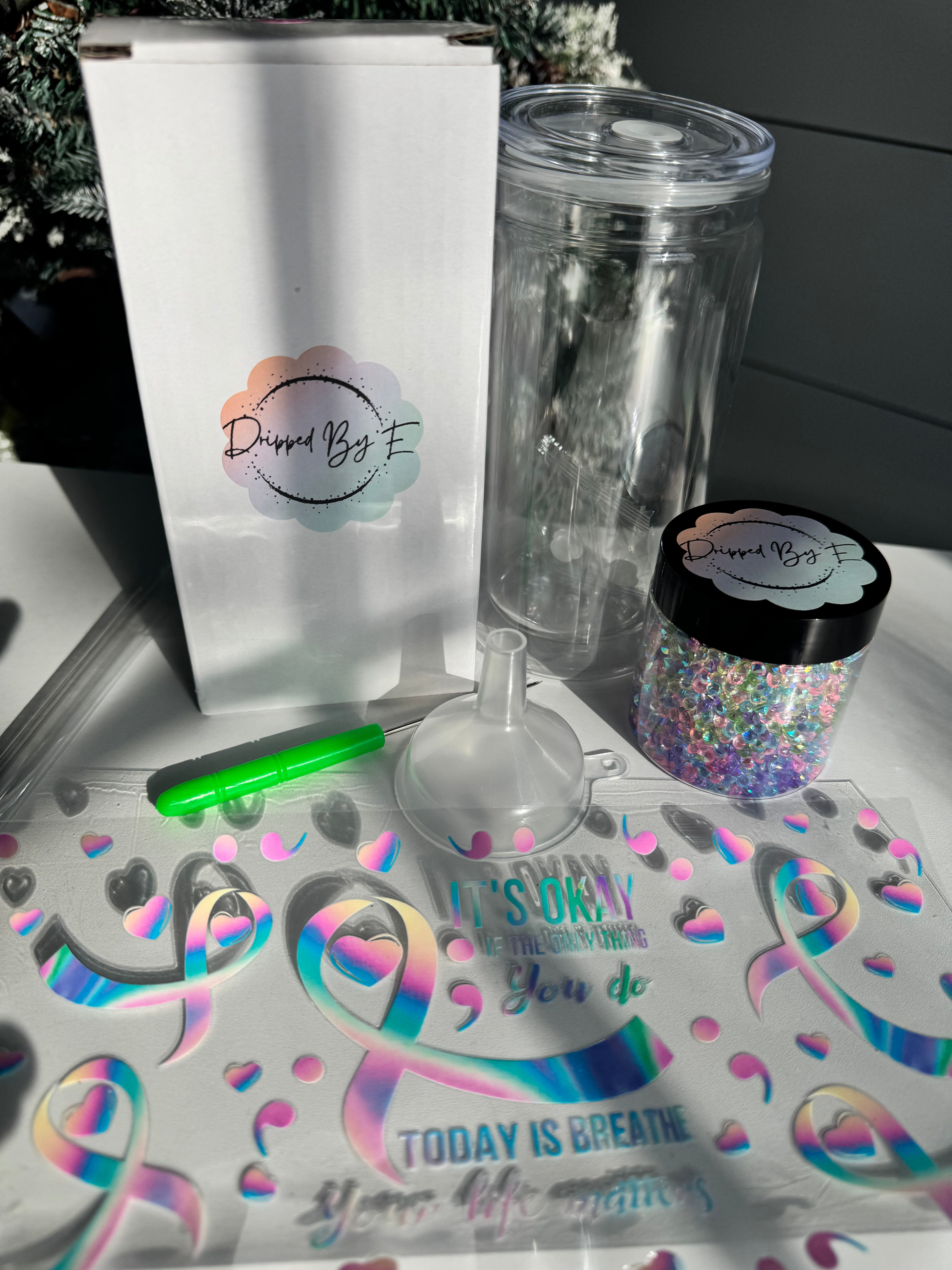 Ribbon DIY Diamond Filled Tumbler Kit – Dripped By E